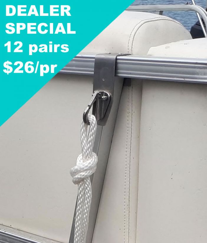 Pontoon Boat Fender Clips from Skipper Clips